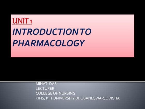 Common term in pharmacology | PPTX