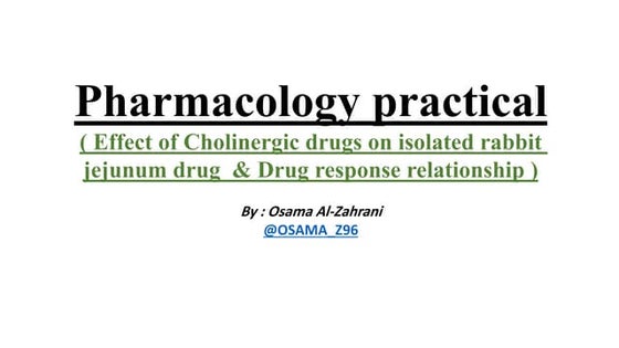 Effects of drugs on rabbit ileum | PDF