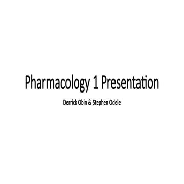 Pharmacology Presentation. AUTONOMIC DRUGS | PPTX