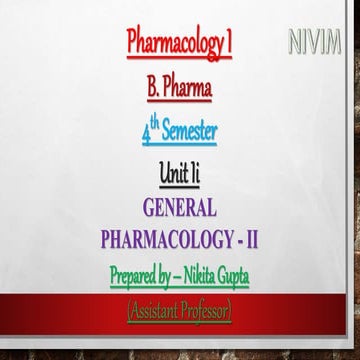 Pharmacology Unit - 2.pptx