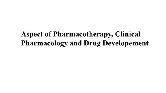 INTRO TO PTT1.pptx pharmacotherapeutics t | PPT