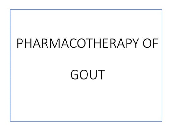 Gout and Rheumatoid arthritis (RA) | PPTX