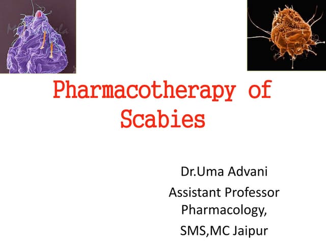 Antiscabies &antipedicular agents | PPTX