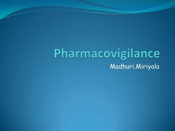 Pharmacovigilance program of India (PvPI) | PPT