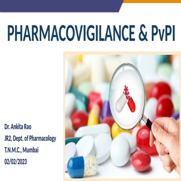 PHARMACOVIGILANCE, ADR assessment and reporting | PPTX