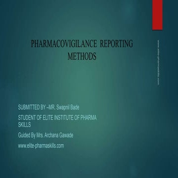 Expedited report criteria in pharmacovigilance by isa hassan abubakar ...
