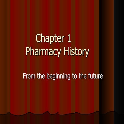 Pharmacy History 1 1226686818538034 9 | PPT | Genetics | Science