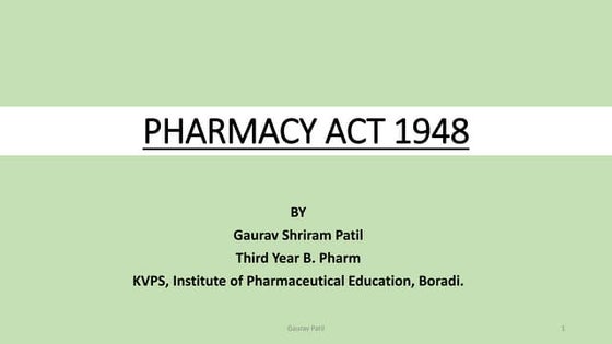 Drugs and cosmetics act-Control Of Spurious Drugs | PDF