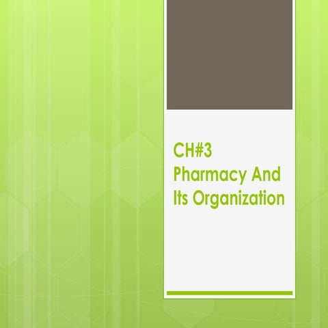 pharmacy and its organization slide .pptx