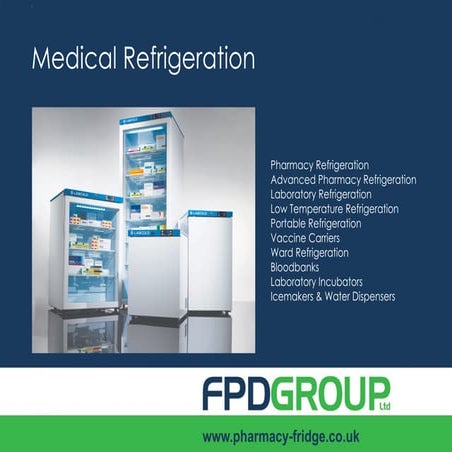 Pharmacy Fridges & Lab Fridges Brochure | PDF