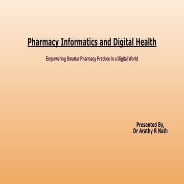 Pharmacy Informatics and Digital Health: A Guide for Pharm.D ...