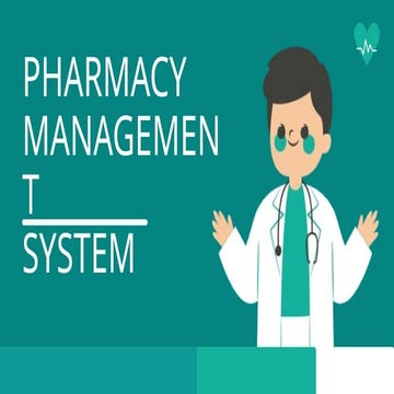 Pharmacy management system project report | DOCX