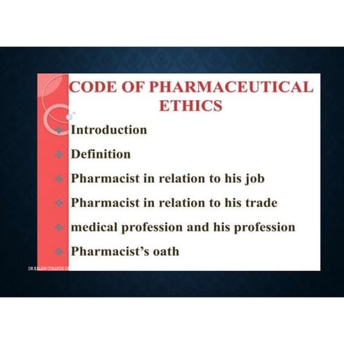PHARMACY OATH- Pharmaceutical jurisprudence GMR Academy | PDF