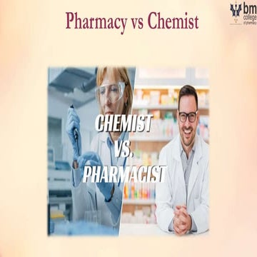Pharmacy vs Chemist | PPTX