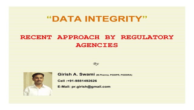 Data integrity challenges and solutions | PPT