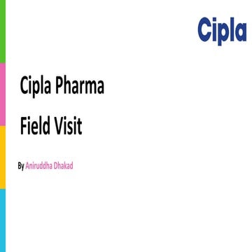 Pharma field visit | PPTX