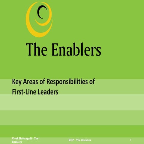 PHARMA FIRST-LINE LEADERS - KRAs | PDF