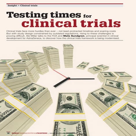Testing times for clinical trials - Perscetives on personalised health ...