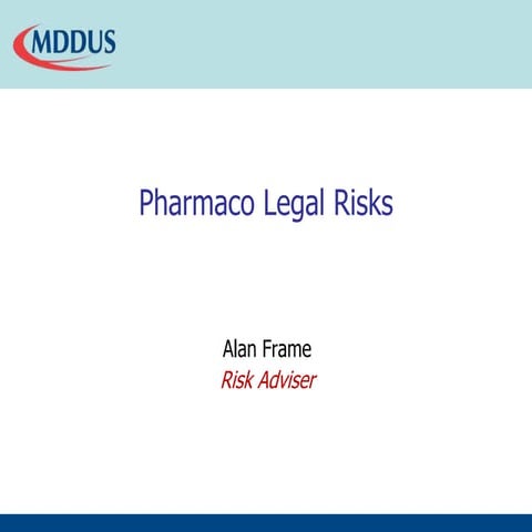Pharmacy Legal Risks | PPTX