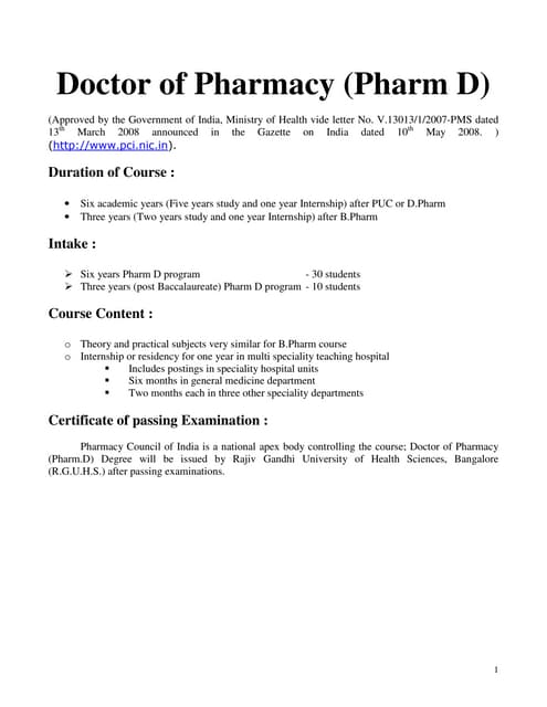 Diploma in Pharmacy Certificate with Apostille Attestation - Front Side ...