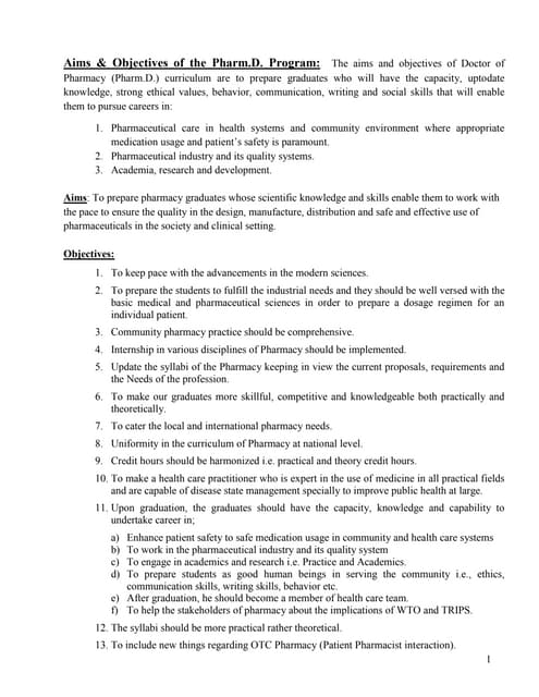 B.Pharmacy Course 2024-28 Syllabus Pdf.. | PDF