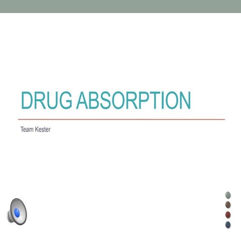 Pharm Absorption | PPTX