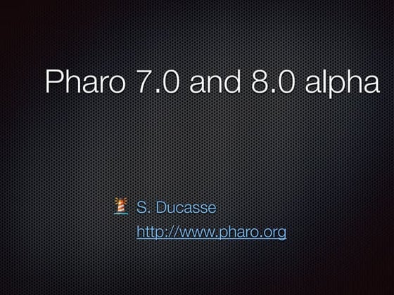 Pharo | SlideShare