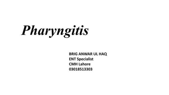 Pharyngitis Pptx
