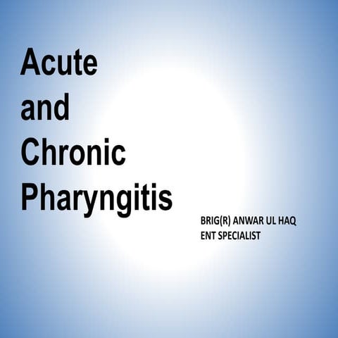 Pharyngitis | PPTX