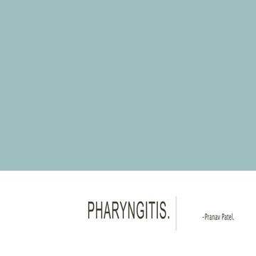 PHARYNGITIS AND ITS NURSING MANAGEMENT.pdf
