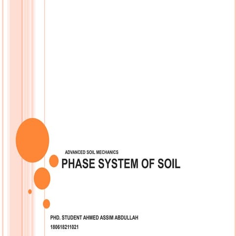Phase system of soil | PPTX