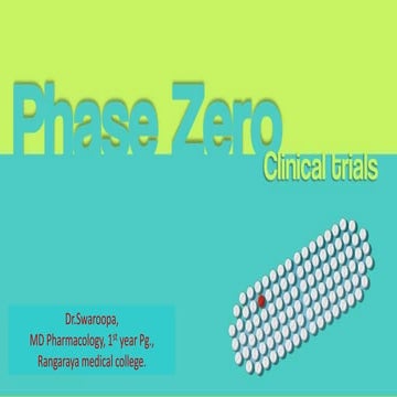 Phase 0 clinical trials | PPTX