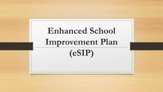 SCHOOL IMPROVEMENT PLAN (SIP).pptx | Homework and Study | Education