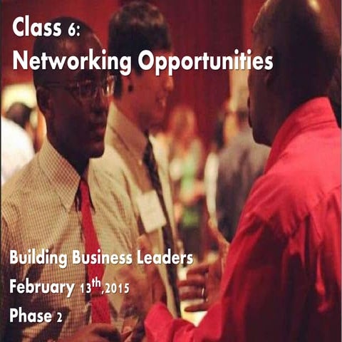 Phase 2 6 networking tips | PPT