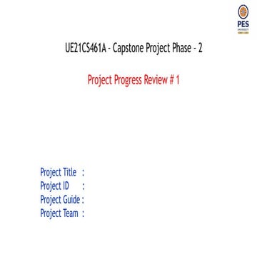 Phase2 -Review capstone project work final year | PPT
