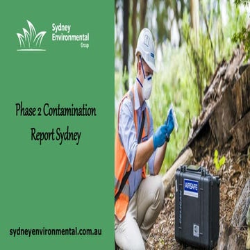 Phase 2 Contamination Report Sydney.pptx