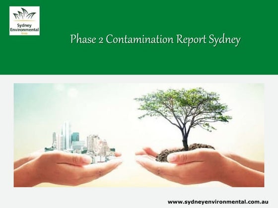 Contamination report sydney | PPTX | Environment | Science