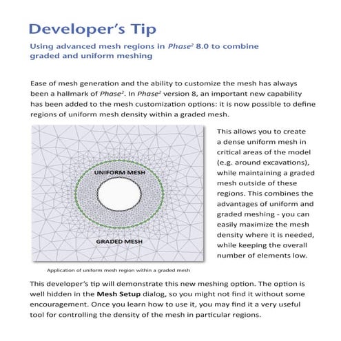 Phase2 developers tip_-_advanced_mesh_regions | PDF | Science