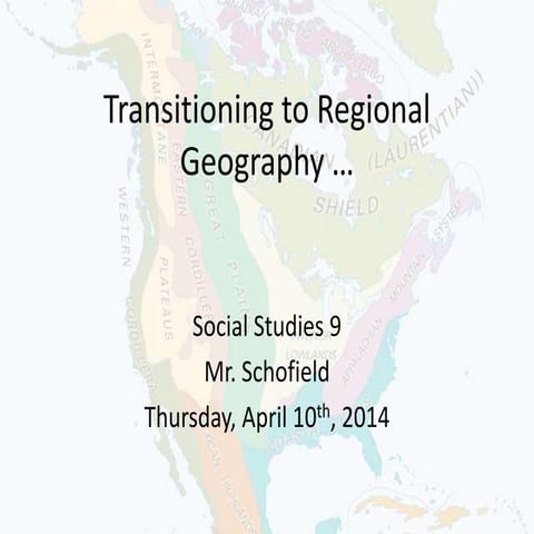 Regional Geography (1) | PPTX | Geography | Science