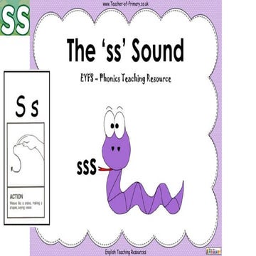 English_Phonics_phase 2_ss&Phase 3_j sound and words | PPT