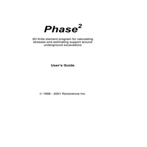 Phase2 tutorial manual | PDF