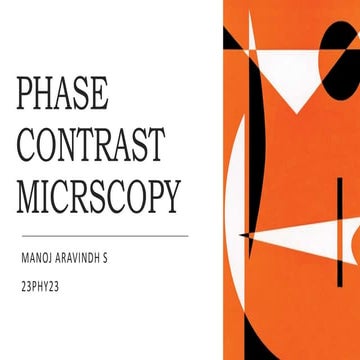 PHASE CONTRAST MICRSCOPY characteristics of material .pptx