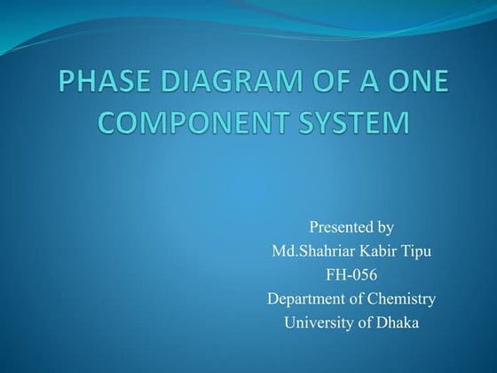 Phase Rule in three component system | PPTX | Chemistry | Science