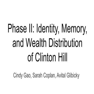 Phase II Presentation 1 | PPT