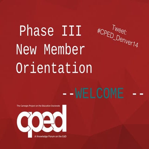 Phase III Orientation | PPT