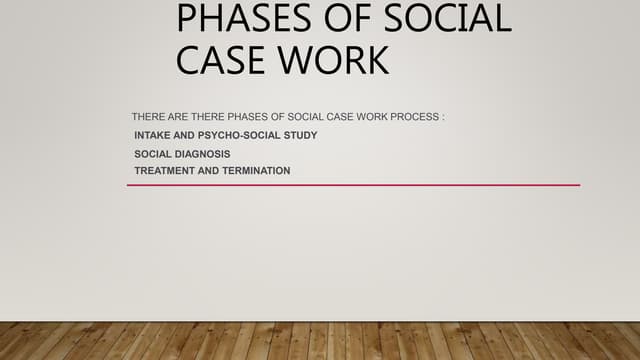 Field work practice in social work | PPTX