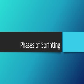 Phases of sprinting | PPTX