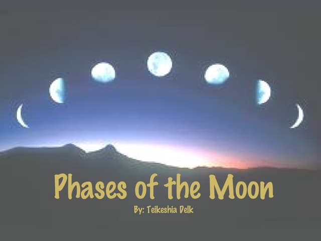 8 phases of the moon | PPTX