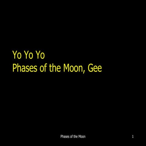 Phases of the moon | PPT