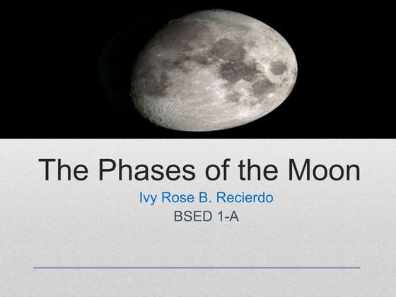 Phases Of The Moon | PPT